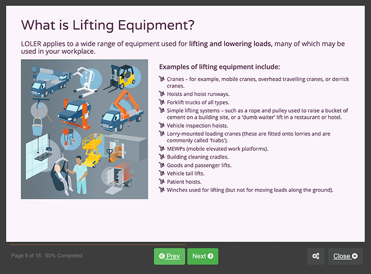 LOLER Training | Online Course | CPD Accredited