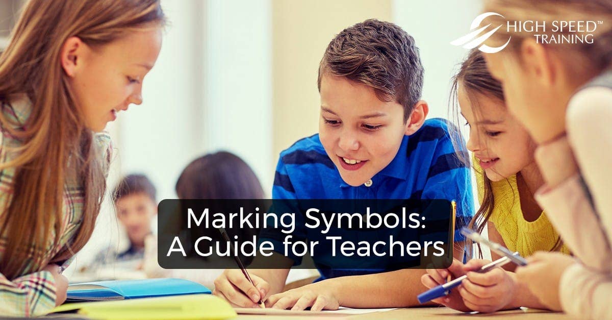 Marking Symbols For Teachers Example Template Marking Guide