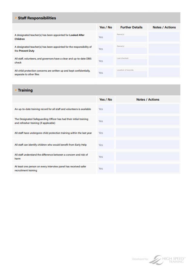 Safeguarding in Schools Checklist | Free Download Safeguarding in Schools Checklist | Free Download