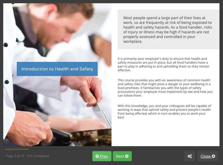 Online Health & Safety for Food Handlers Course | Online Course ...
