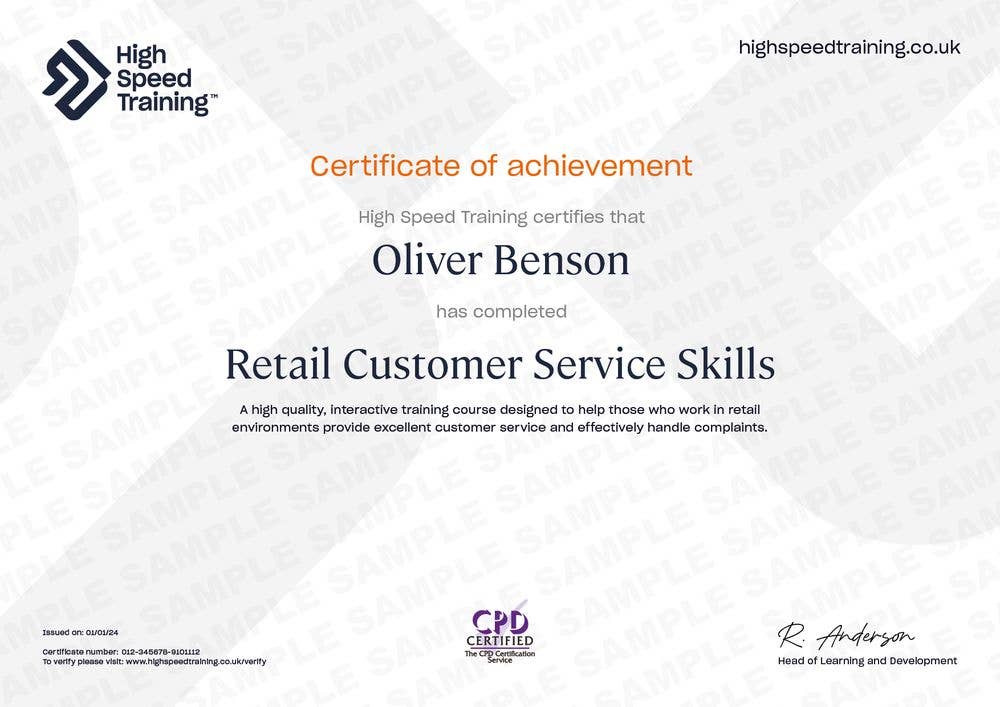 Retail Customer Service Training Course