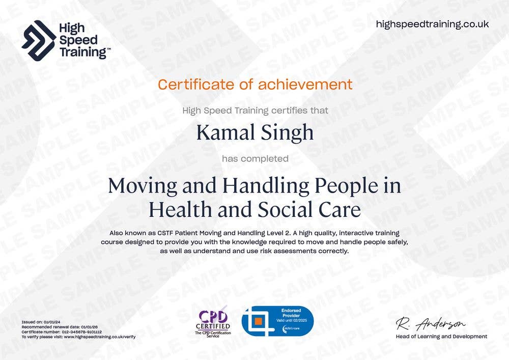 Moving & Handling People Training | Online Course