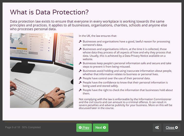 Data Protection Training | Online Course | High Speed Training