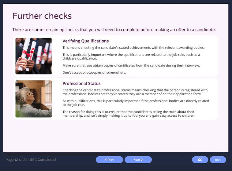 Safer Recruitment Training | Online Course