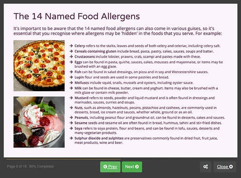 Food Allergen Training | Online Accredited Certification
