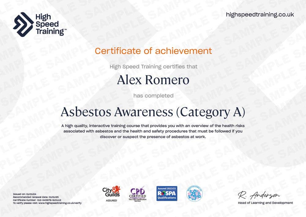 Online Asbestos Awareness Course | Instant IATP Certificate