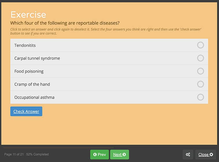 RIDDOR Training Course