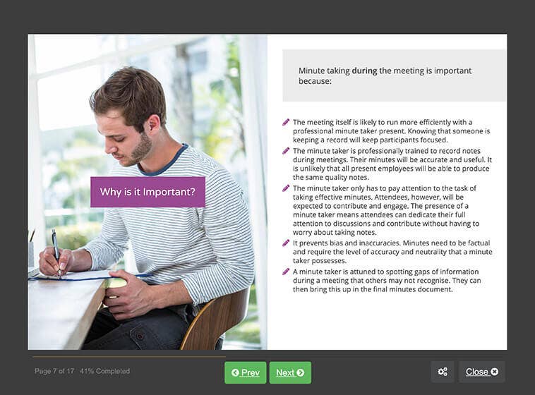 Minute Taking Course | Online Training