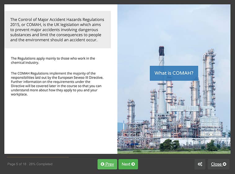 COMAH Compliance | Online Training Course