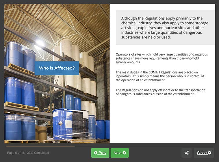 COMAH Compliance | Online Training Course