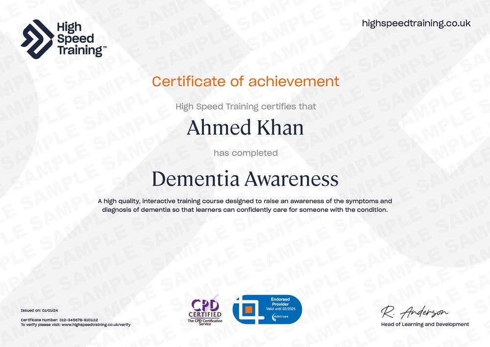 Dementia Awareness Training | Online Course