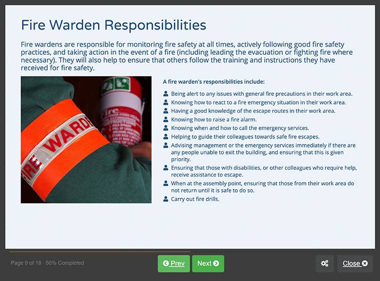 Fire Warden (Fire Marshal) Training Course Online