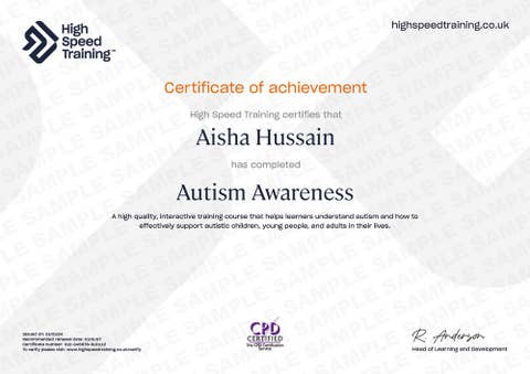 Autism Awareness Training Course | Online Certification