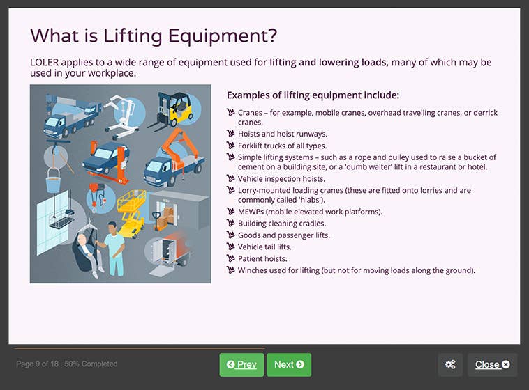 LOLER Training | Online Course | CPD Accredited