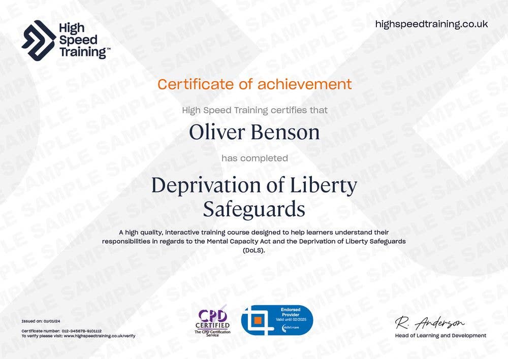 Deprivation of Liberty Safeguards (DoLS) | Online Training