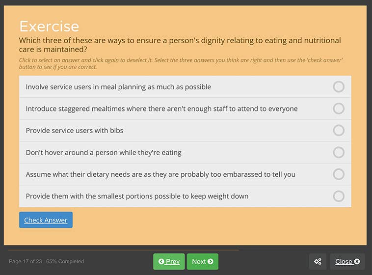 Online Dignity In Care Training Course | High Speed Training