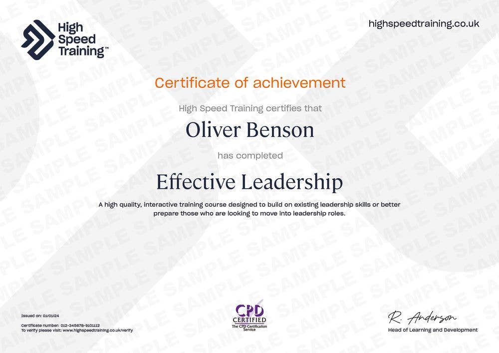 Effective Leadership Training | Advanced Level Online Course