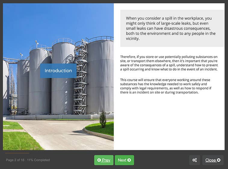 Spill Management Training