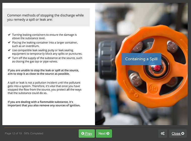 Spill Management Training
