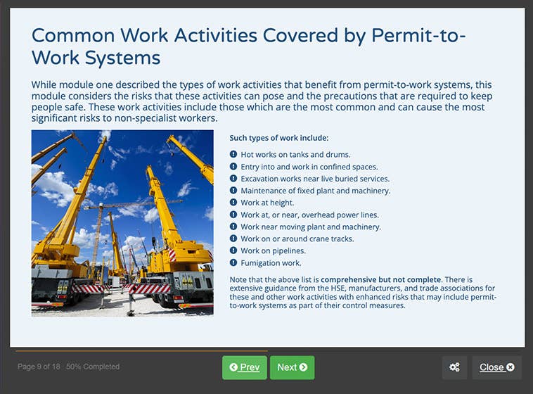 Permit to Work Training