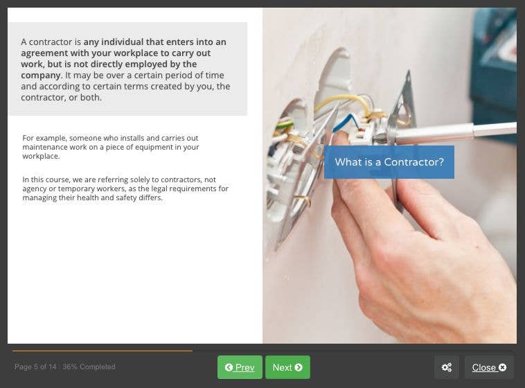 Managing Contractors Training