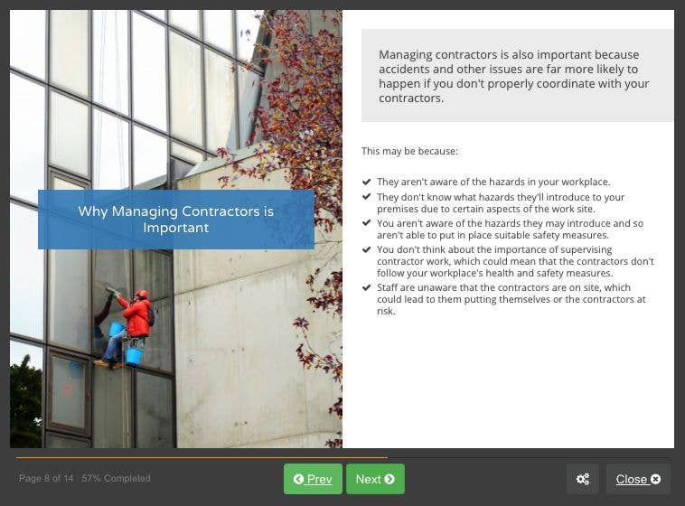 Managing Contractors Training