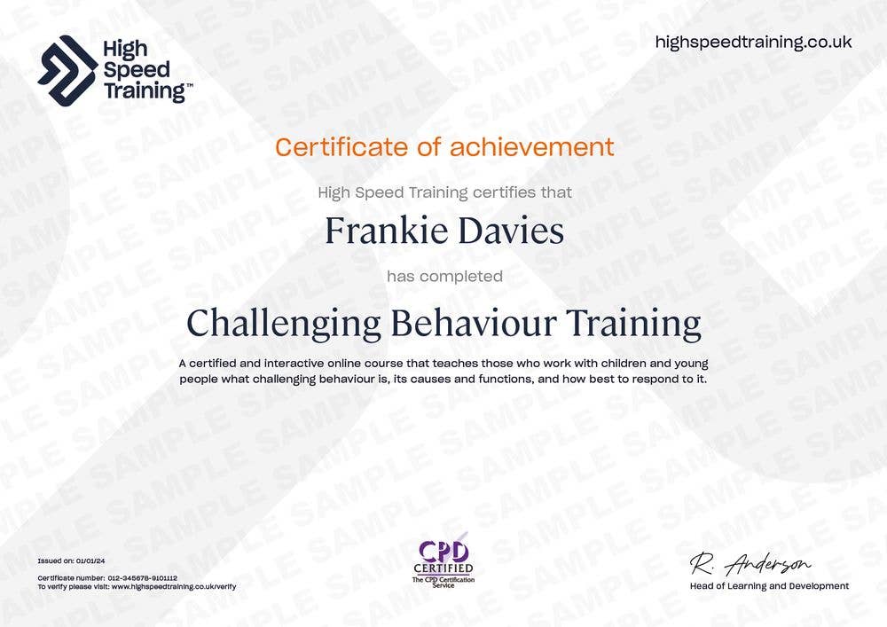 Challenging Behaviour Training | Behaviour Management Course