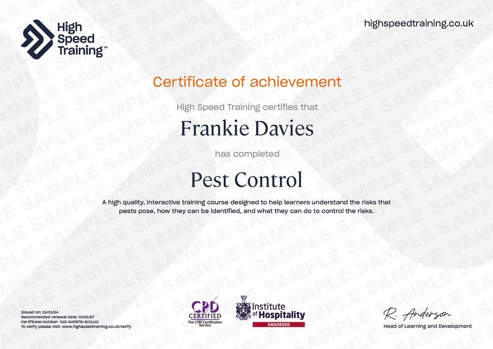 Pest Control Course | Online Course & Certification