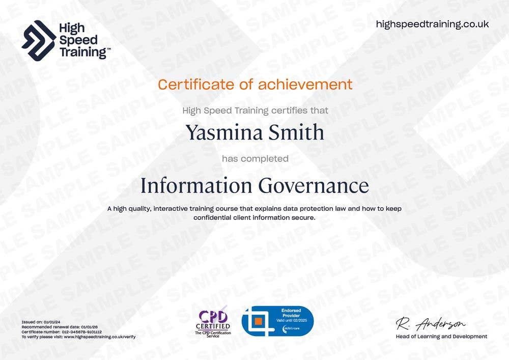 Information Governance Training | Online Data Security Course