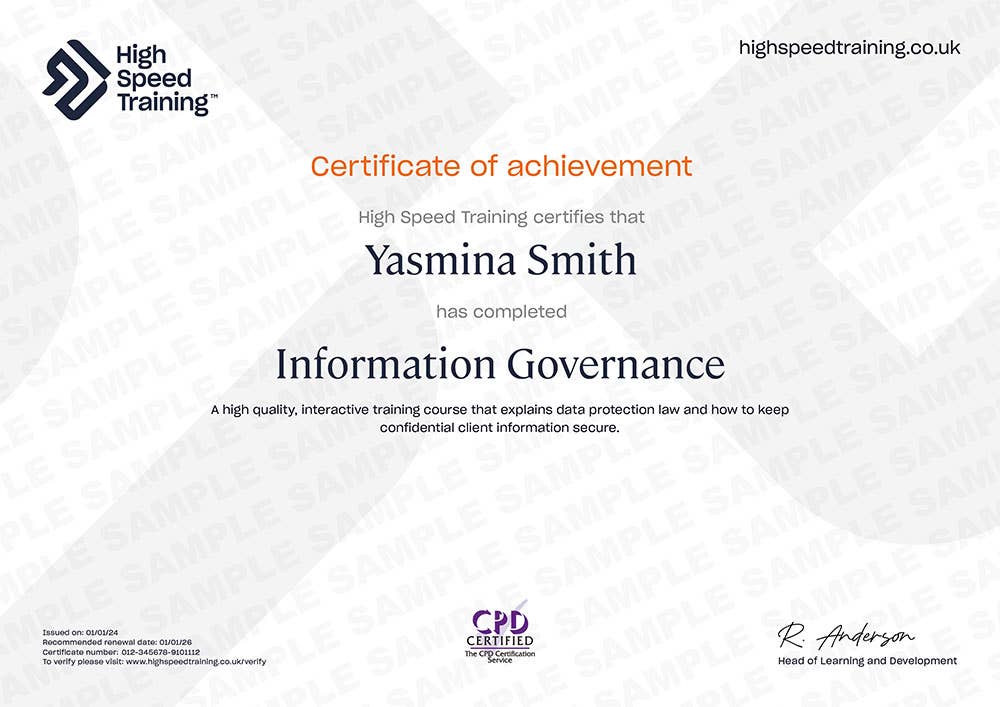 Information Governance Training | Online Data Security Course