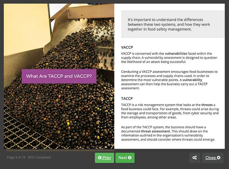 Level 1 Course For Employees | TACCP & VACCP