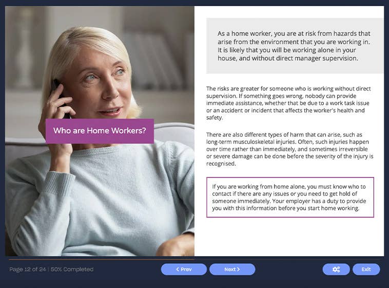 Health & Safety Training For Home Workers | Online Course