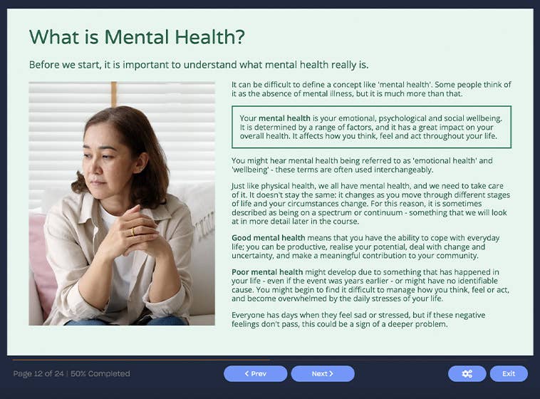 Mental Health Awareness Training | Online Course