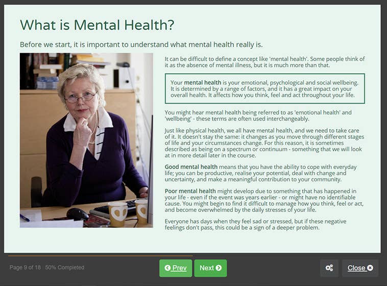 Mental Health Awareness Training | Online Course