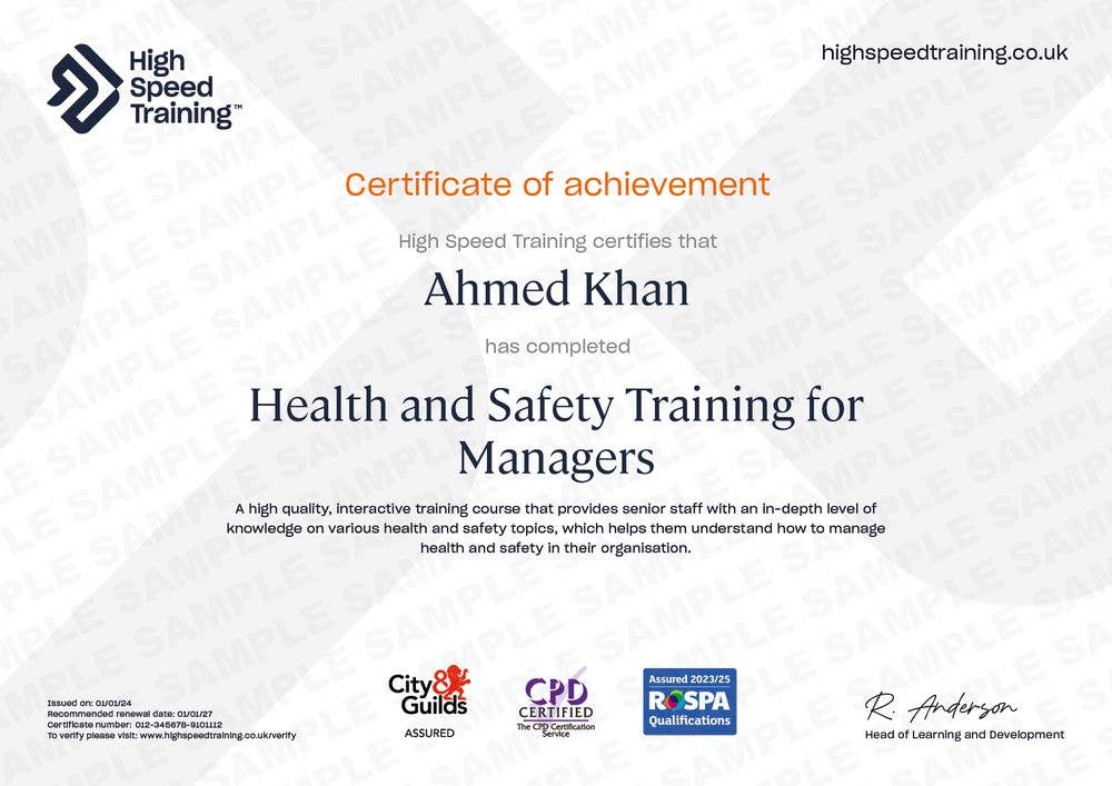 Level 3 Workplace Health & Safety | Online Training Course