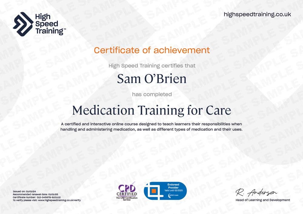 Medication Training For Care Homes | Online Course