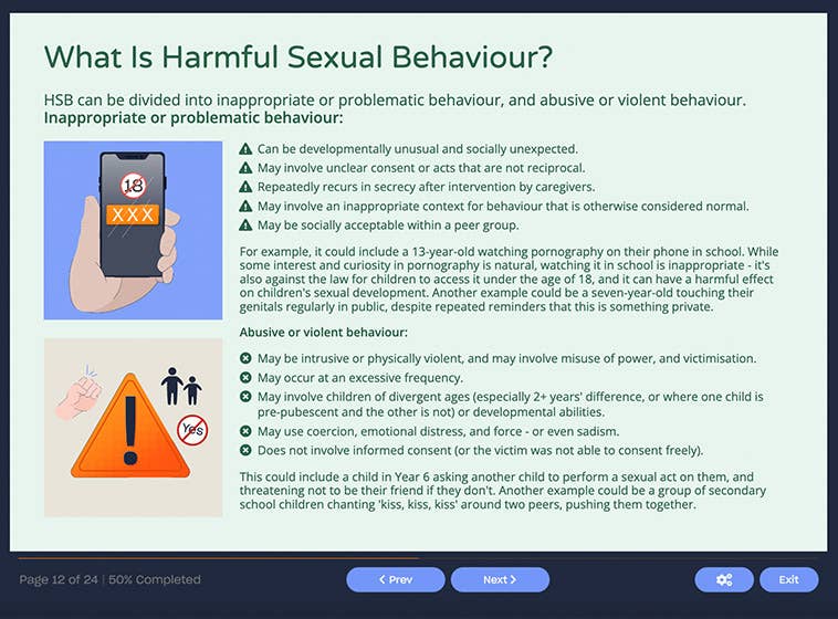 Harmful Sexual Behaviour | Online HSB Training Course