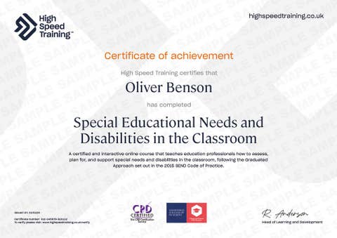 SEND Course | Online Training For Teaching Staff